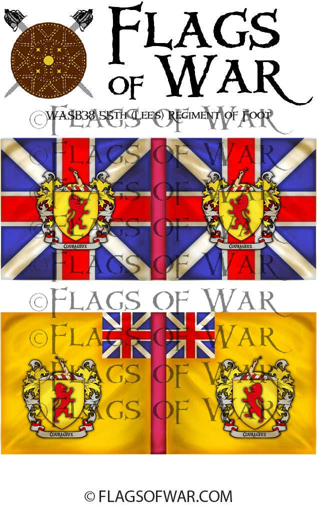 WASB38 55th Lee s Regiment Of Foot Flags Of War wasb38-55th-lee-s-regiment-of-foot-flags-of-war