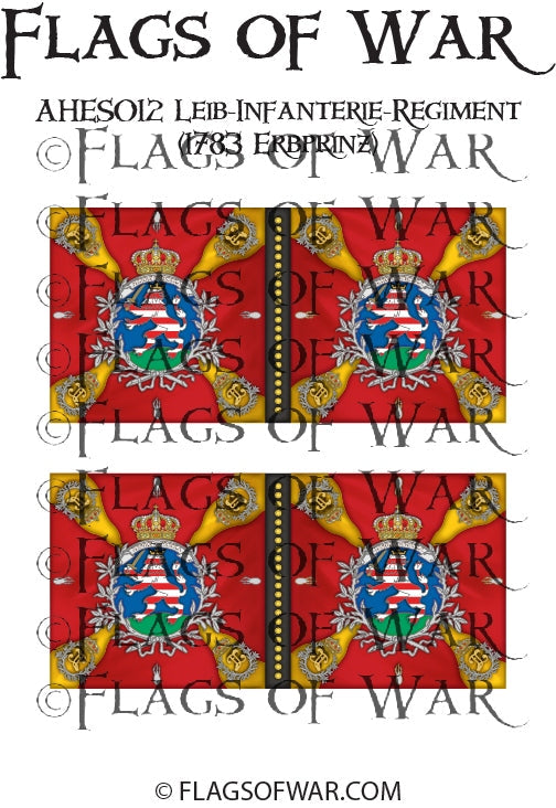 AHES012 Leib-Infanterie-Regiment (1783 Erbprinz) Extra Batts – Flags of War