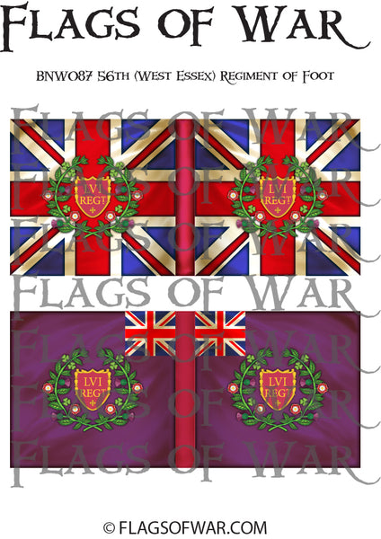NAPB087 56th (West Essex) Regiment of Foot – Flags of War