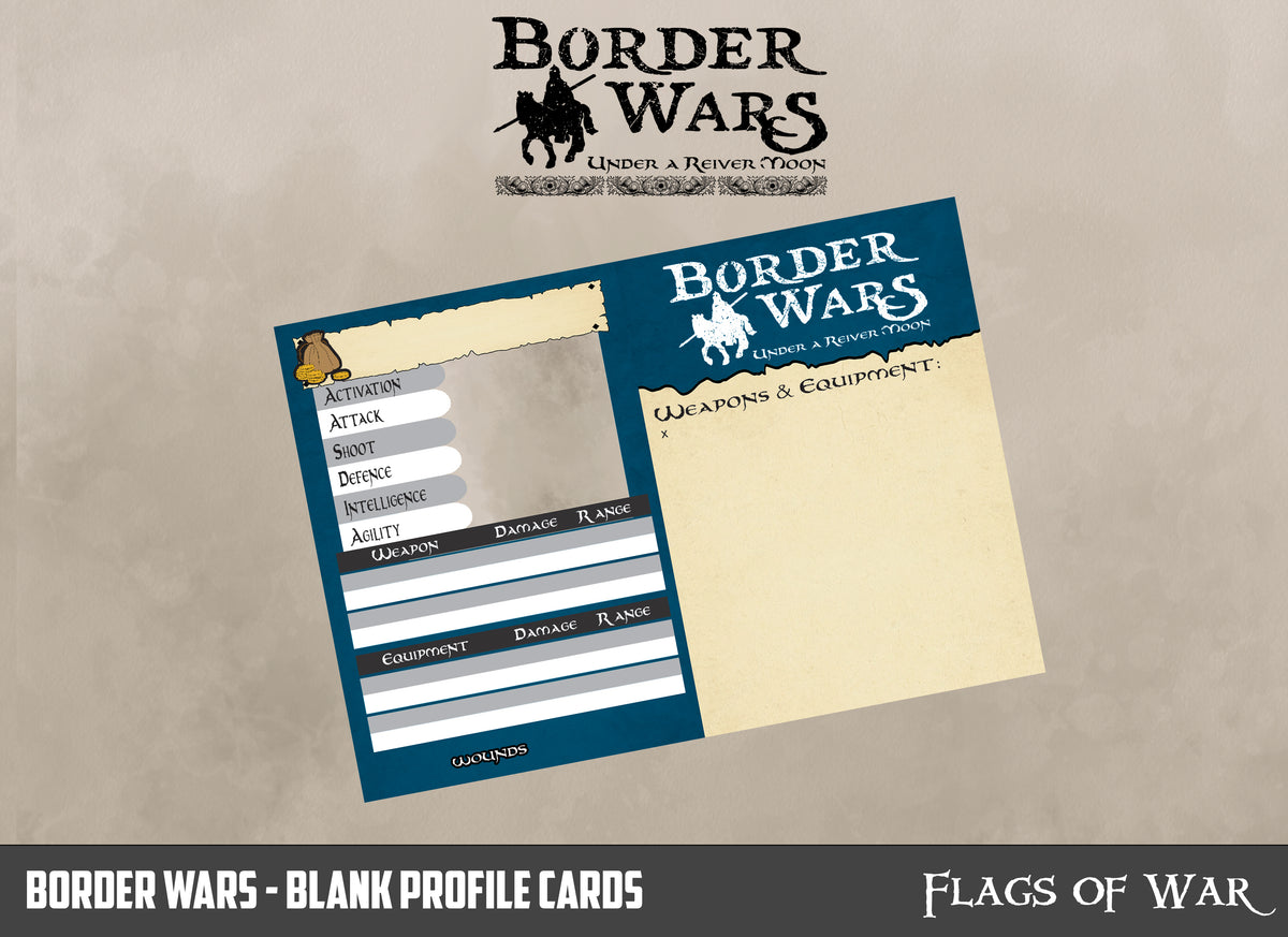 Border Wars - Blank Profile Cards – Flags of War