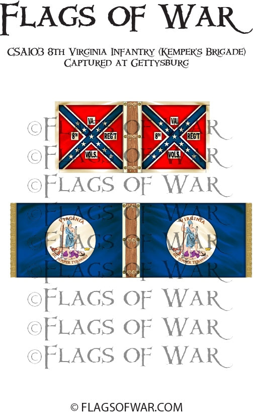 AWCC103 8th Virginia Infantry (Kemper's Brigade) – Flags of War