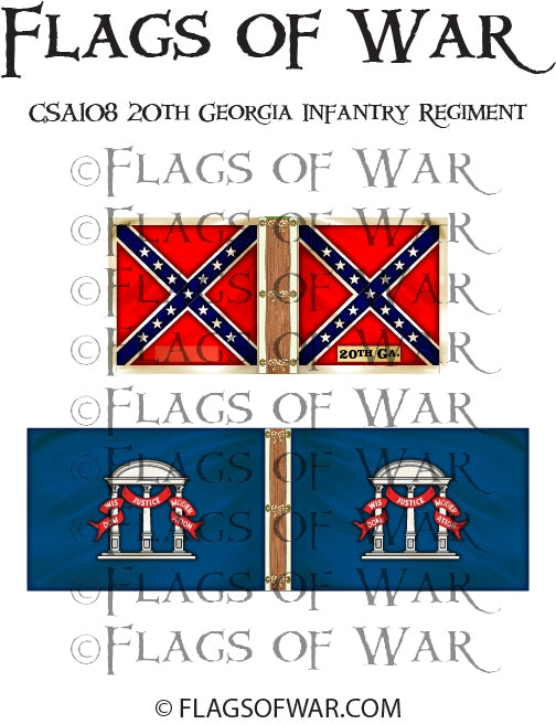 AWCC108 20th Georgia Infantry Regiment – Flags of War