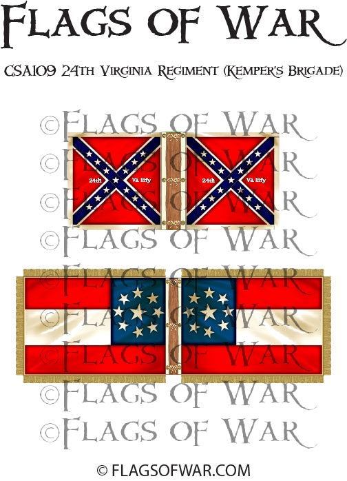 AWCC109 24th Virginia Regiment (Kemper's Brigade) – Flags of War
