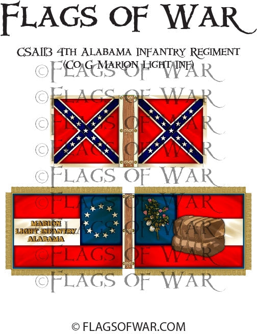 AWCC113 4th Alabama Infantry Regiment (Co G Marion Light Inf) – Flags ...