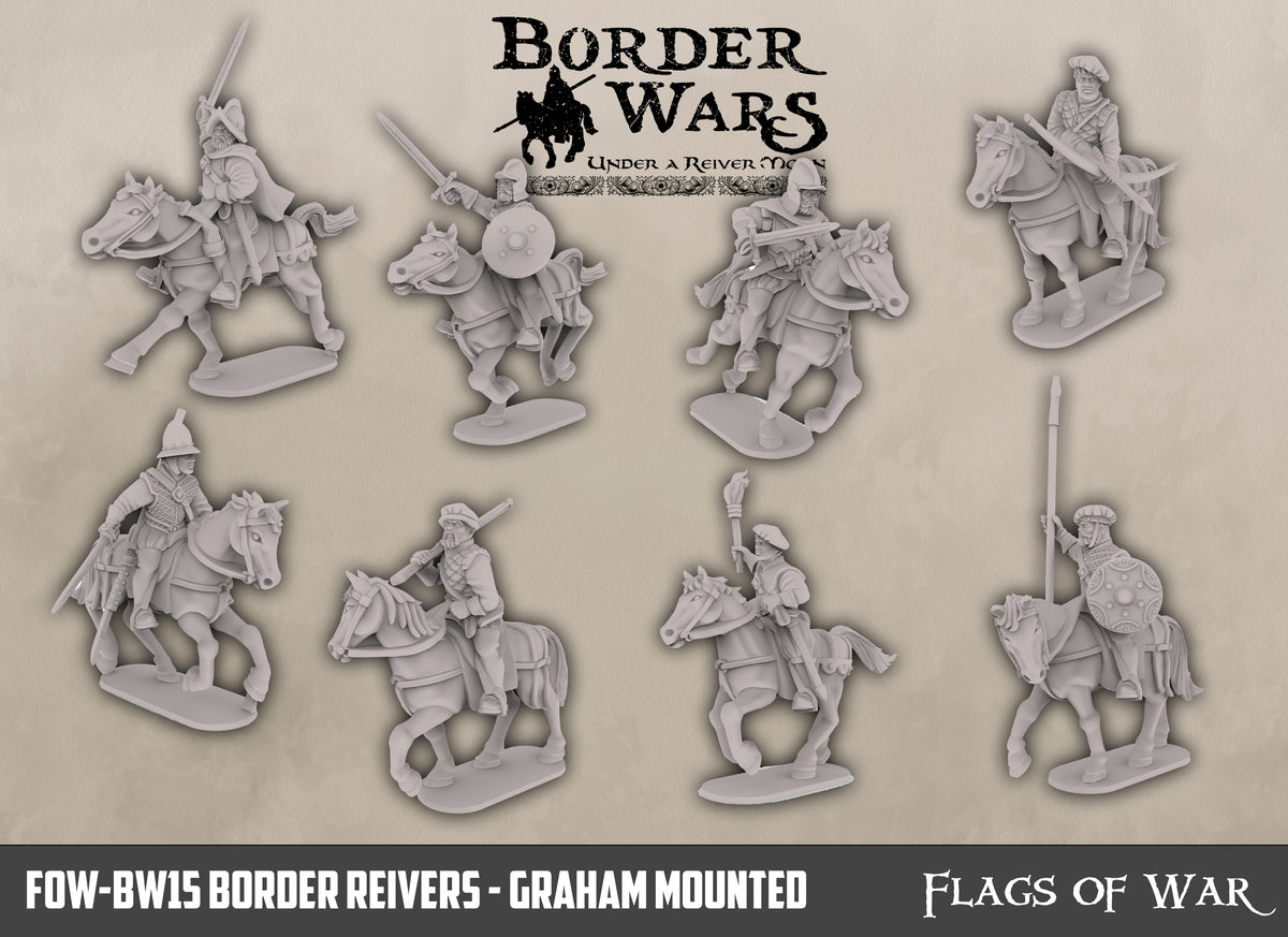 FOW-BW15 Border Reivers - Graham Mounted – Flags of War
