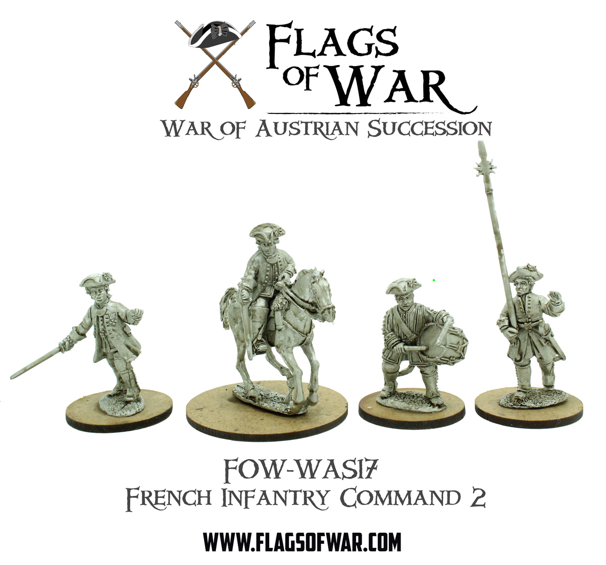 FOW-WAS17 French Infantry Command 2 – Flags of War