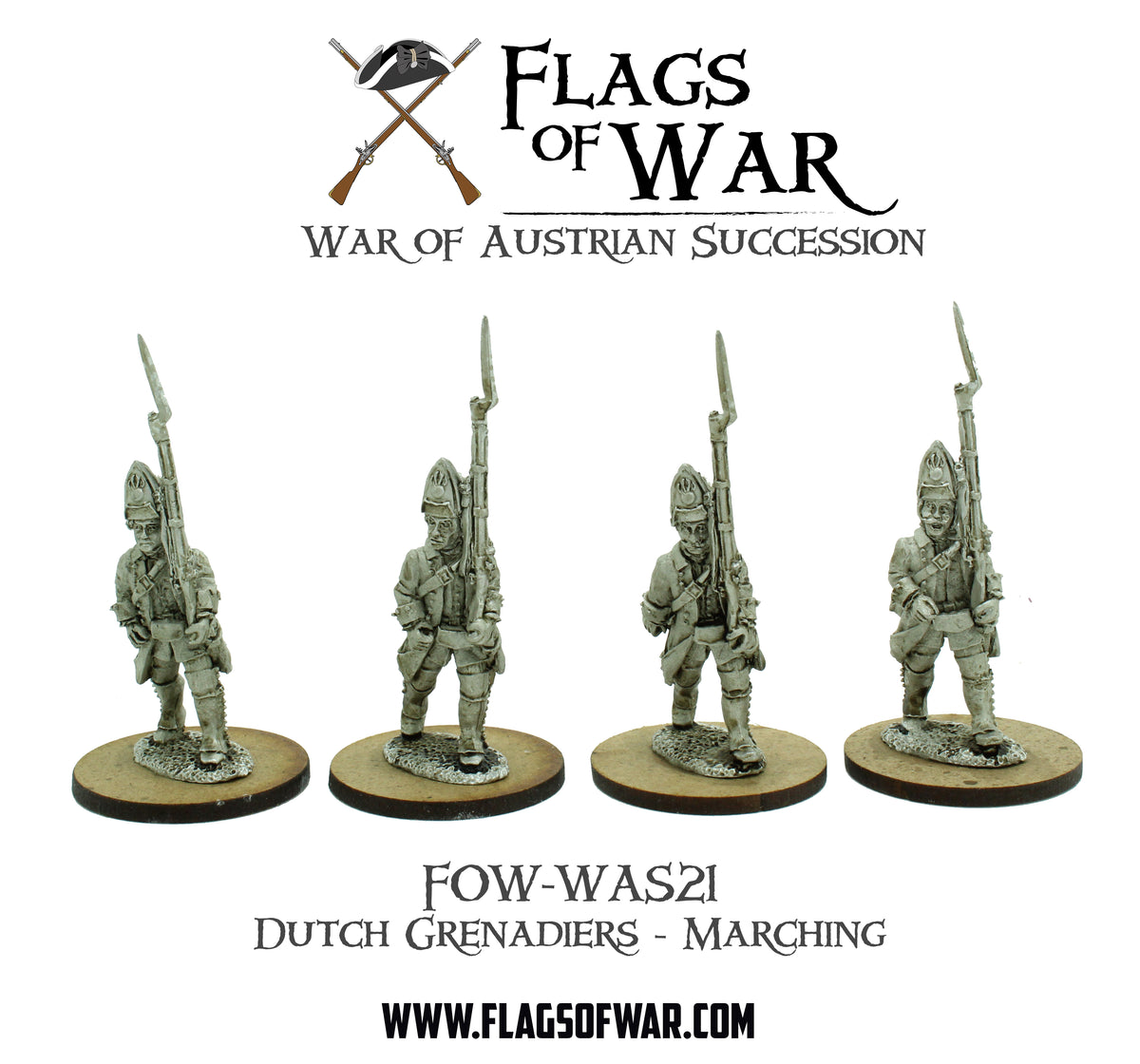 FOW-WAS21 Dutch Grenadiers - Marching – Flags of War