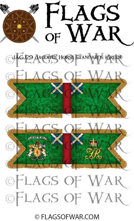 JACJ29 Jacobite Horse Standards (Green) – Flags of War