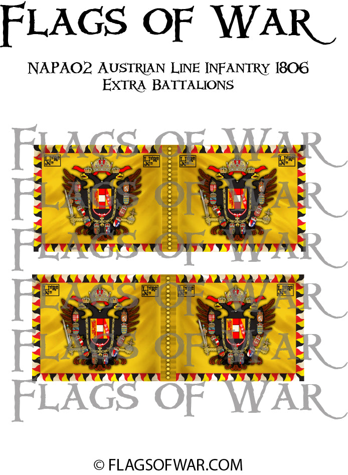 NAPA02 Austrian Line Infantry 1806 Extra Battalions – Flags of War