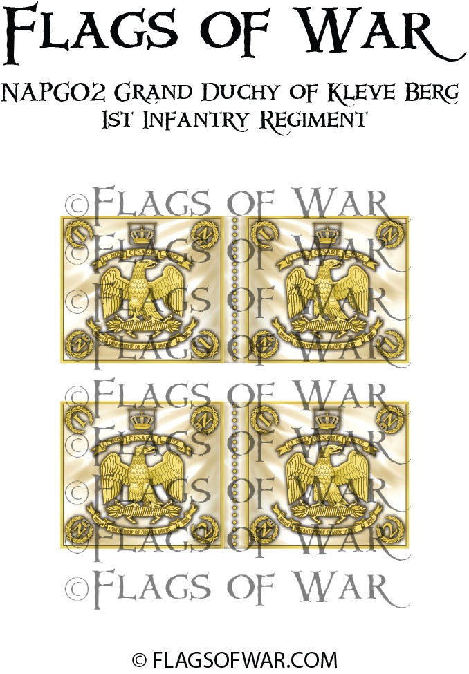 NAPG02 Grand Duchy of Kleve Berg 1st Infantry Regiment – Flags of War