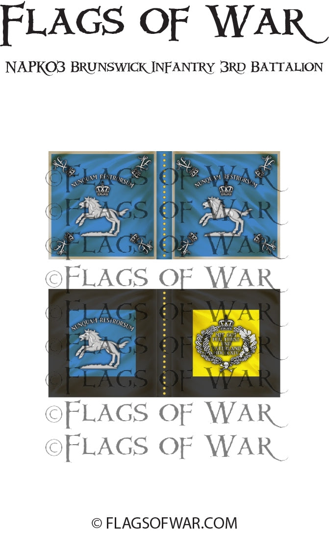 NAPK03 Brunswick Infantry 3rd Battalion – Flags of War