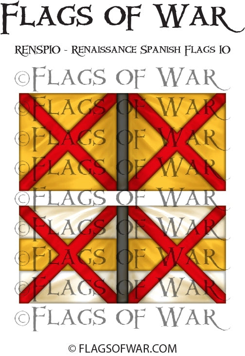 RENSP10 - Renaissance Spanish Flags 10 – Flags of War