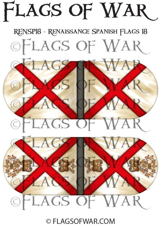 RENSP18 - Renaissance Spanish Flags 18 – Flags of War