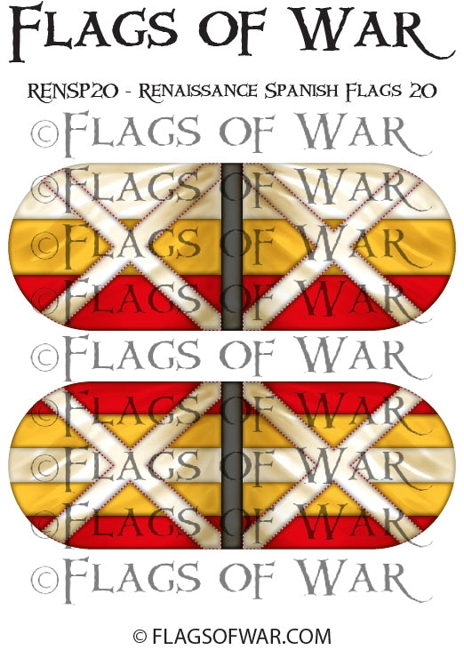 RENSP20 - Renaissance Spanish Flags 20 – Flags of War
