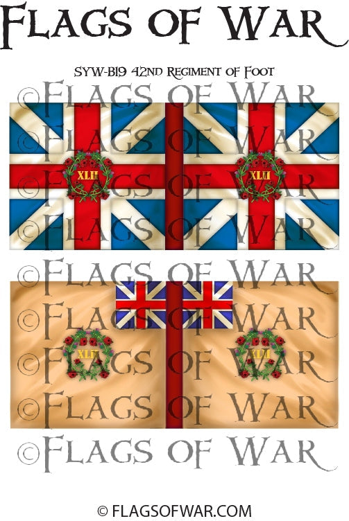 SYW-B19 42nd Regiment of Foot – Flags of War