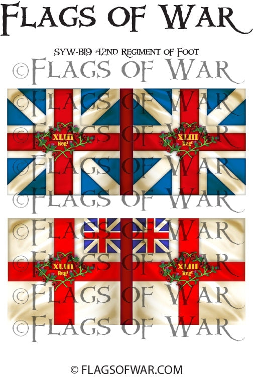 SYW-B20 43rd Regiment of Foot – Flags of War