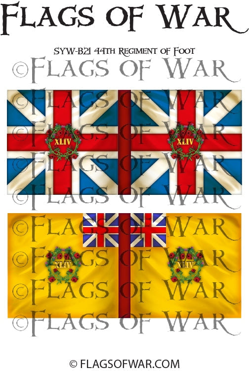 SYW-B21 44th Regiment of Foot – Flags of War