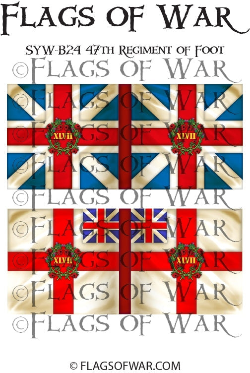 SYW-B24 47th Regiment of Foot – Flags of War