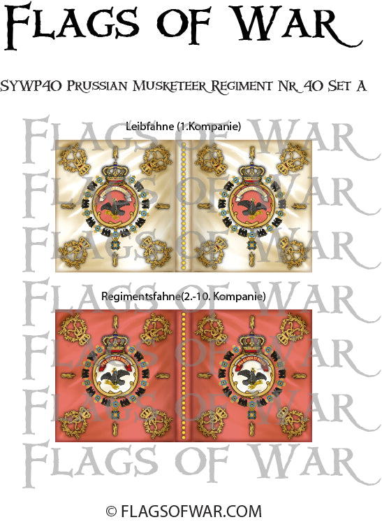 SYWP40 Prussian Musketeer Regiment Nr. 40 – Flags of War