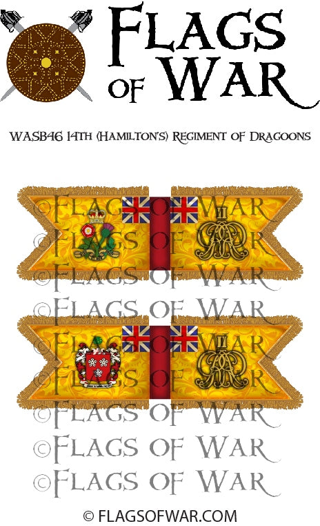 WASB46 14th (Hamilton's) Regiment of Dragoons – Flags of War