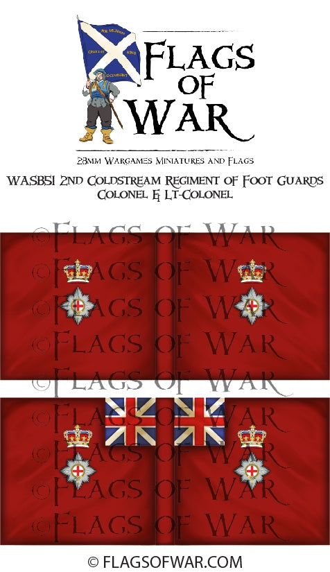 WASB51 2nd Coldstream Regiment of Foot Guards - Colonel & Lt-Colonel ...