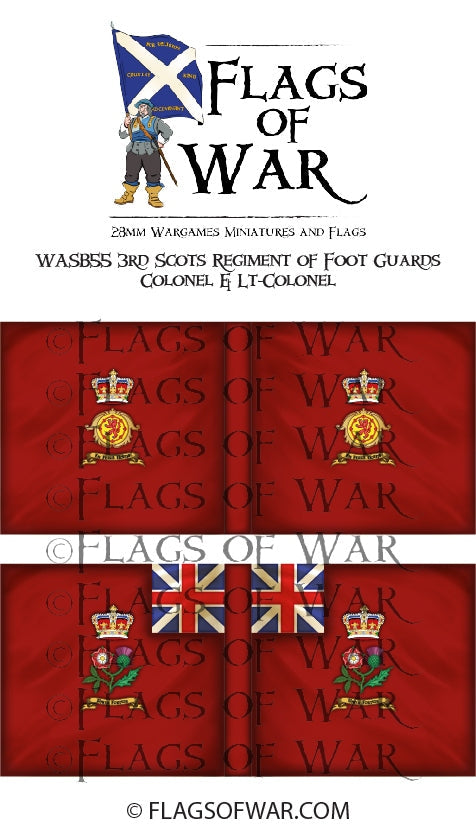 WASB55 3rd Scots Regiment of Foot Guards - Colonel & Lt-Colonel – Flags ...