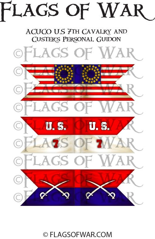 ACWU-C02 US 7th Cav and Custer's Personal Guidon – Flags of War