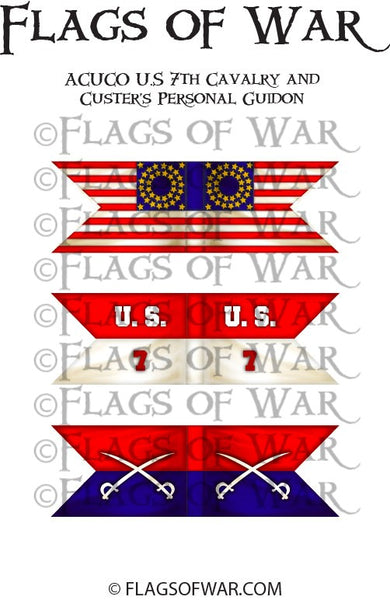 ACWU-C02 US 7th Cav and Custer's Personal Guidon – Flags of War