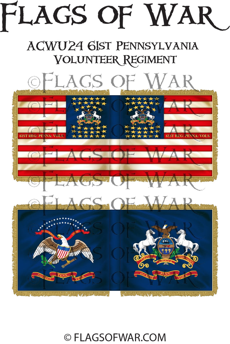 ACWU24 61st Pennsylvania Volunteer Regiment – Flags of War