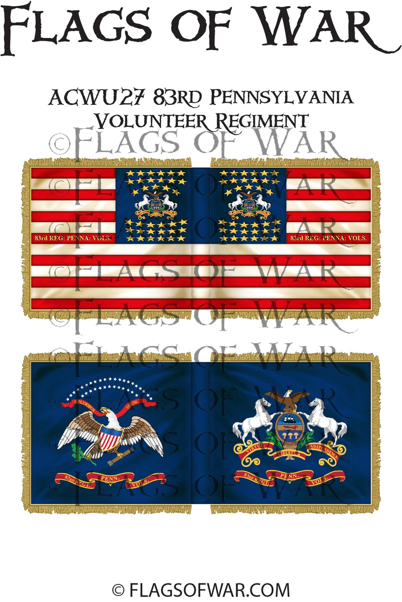 ACWU27 83rd Pennsylvania Volunteer Regiment – Flags of War