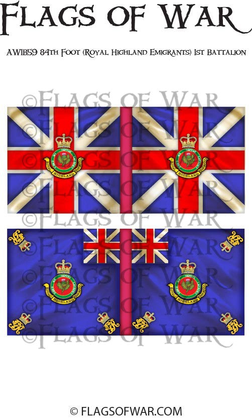AWIB59 84th Foot (Royal Highland Emigrants) 1st Battalion – Flags of War