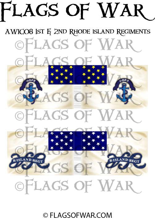 AWIC08 1st & 2nd Rhode island Regiments – Flags of War