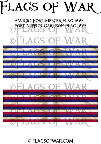 AWIC10 Fort Mercer Flag 1777 - Fort MIfflin Garrison Flag 1777 – Flags ...
