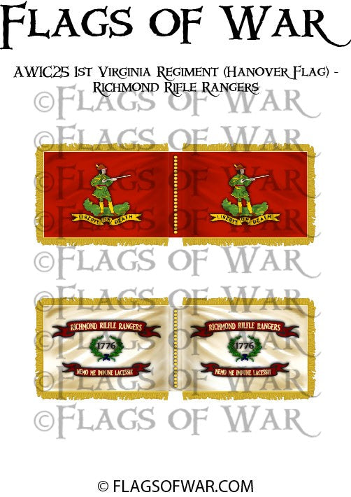 AWIC25 1st Virginia Regiment (Hanover Flag) - Richmond Rifle Rangers ...