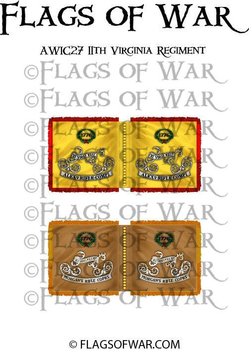 AWIC27 11th Virginia Regiment – Flags of War