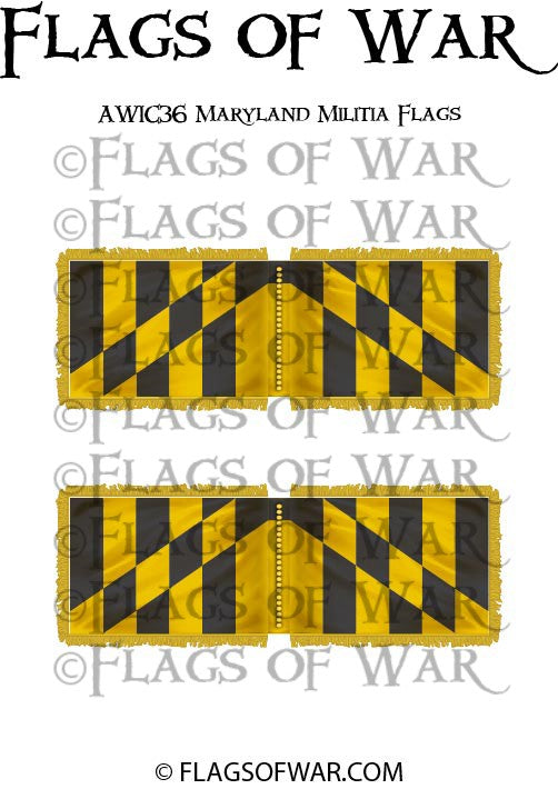 AWIC36 Maryland Militia Flags – Flags of War