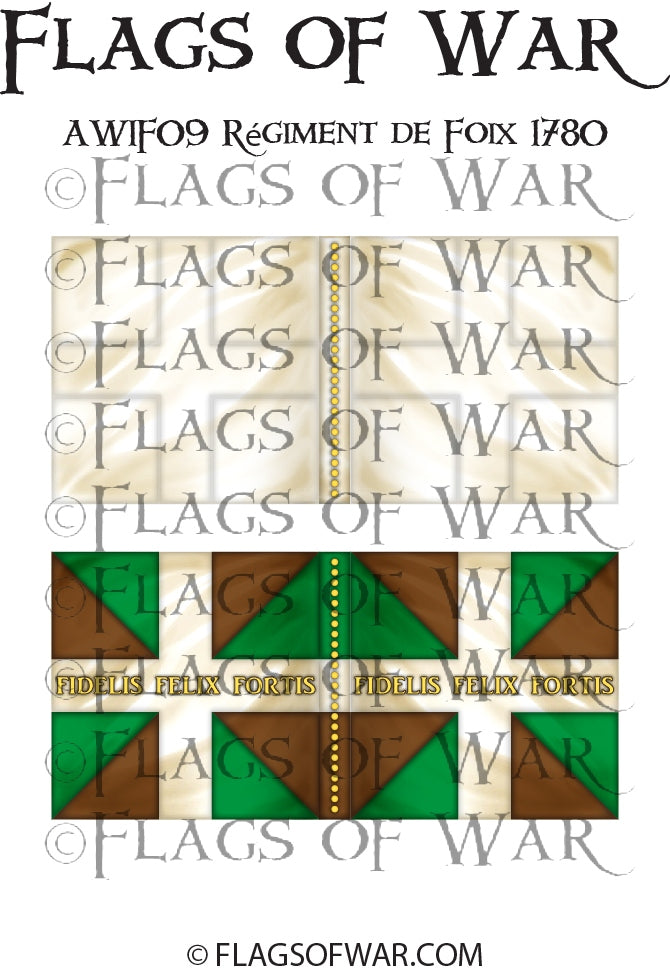 AWIF09 Régiment de Foix 1780 – Flags of War
