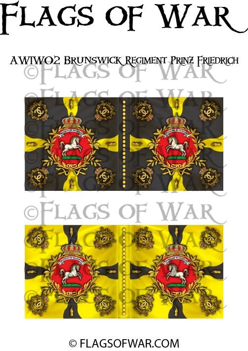 AWIW02 Brunswick Regiment Prinz Friedrich – Flags of War