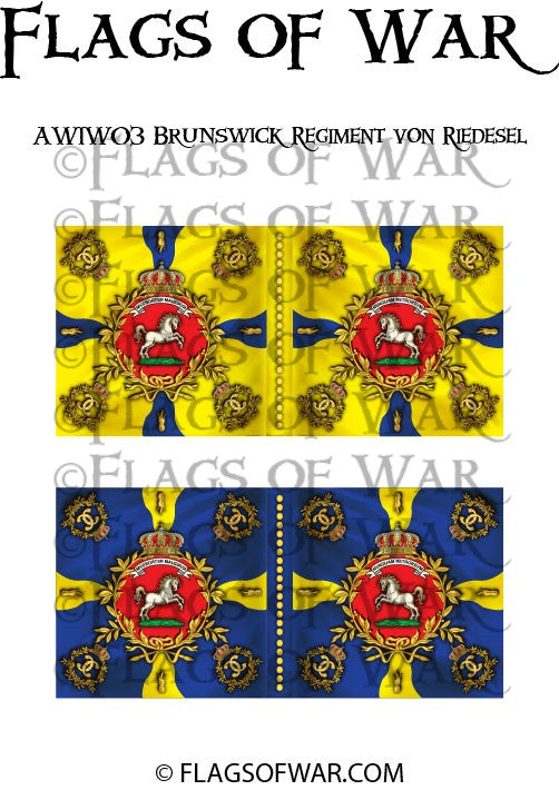 AWIW03 Brunswick Regiment von Riedesel – Flags of War