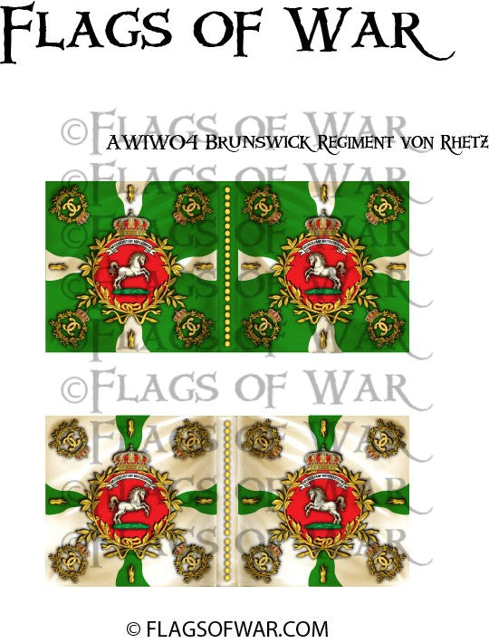 AWIW04 Brunswick Regiment von Rhetz – Flags of War