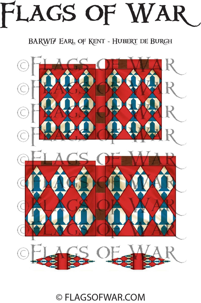 BARW17 Earl of Kent - Hubert de Burgh – Flags of War