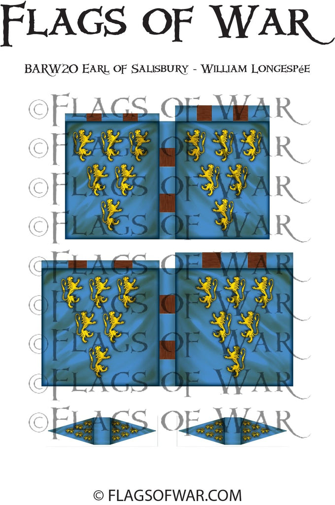 BARW20 Earl of Salisbury - William Longespée – Flags of War