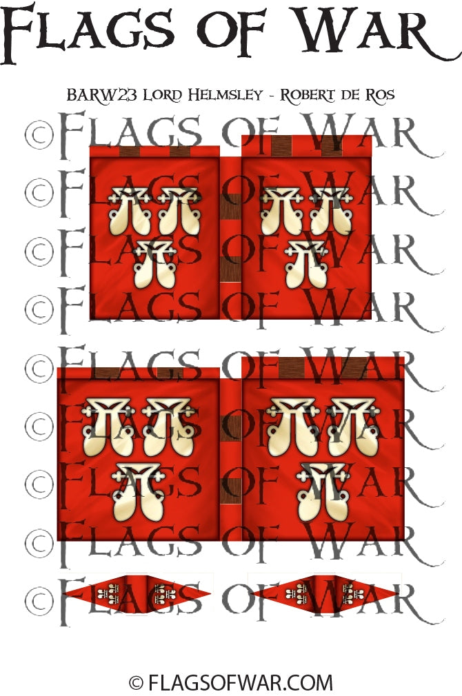 BARW23 Lord Helmsley - Robert de Ros – Flags of War