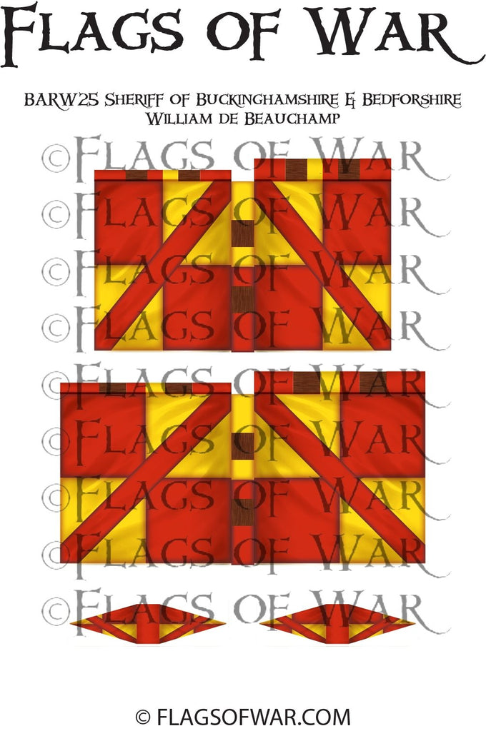 BARW25 Sheriff of Buckinghamshire & Bedforshire - William de Beauchamp ...