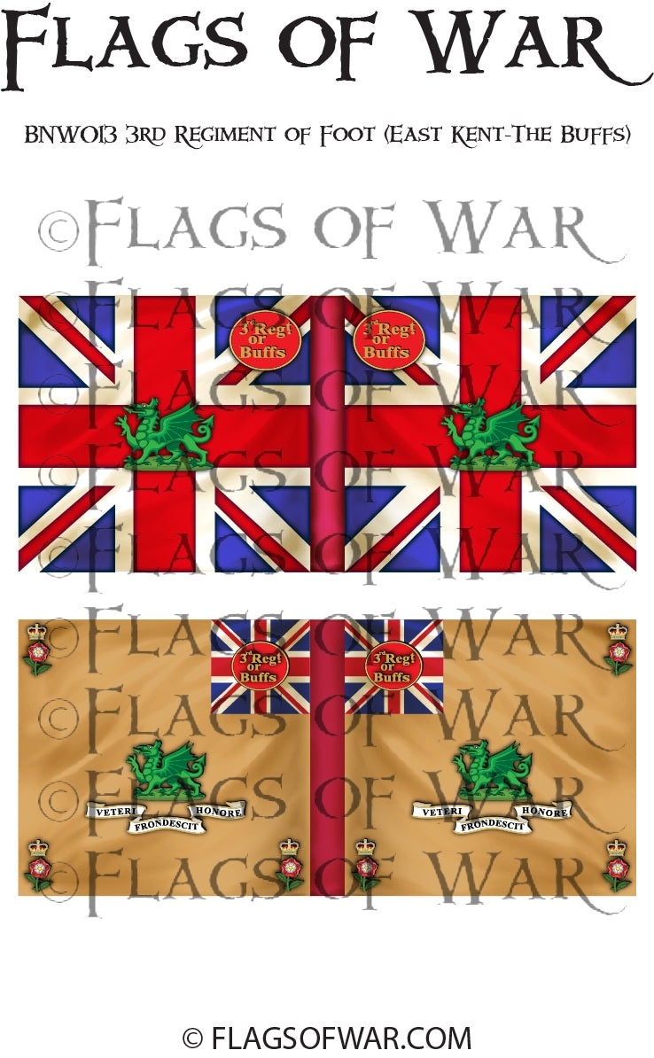 NAPB013 3rd Regiment of Foot (East Kent-The Buffs) – Flags of War