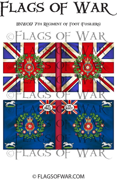NAPB017 7th Regiment of Foot (Fusiliers) – Flags of War