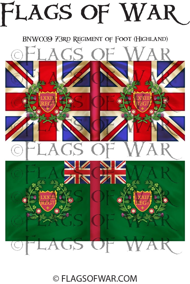 NAPB039 73rd Regiment of Foot (Highland) – Flags of War