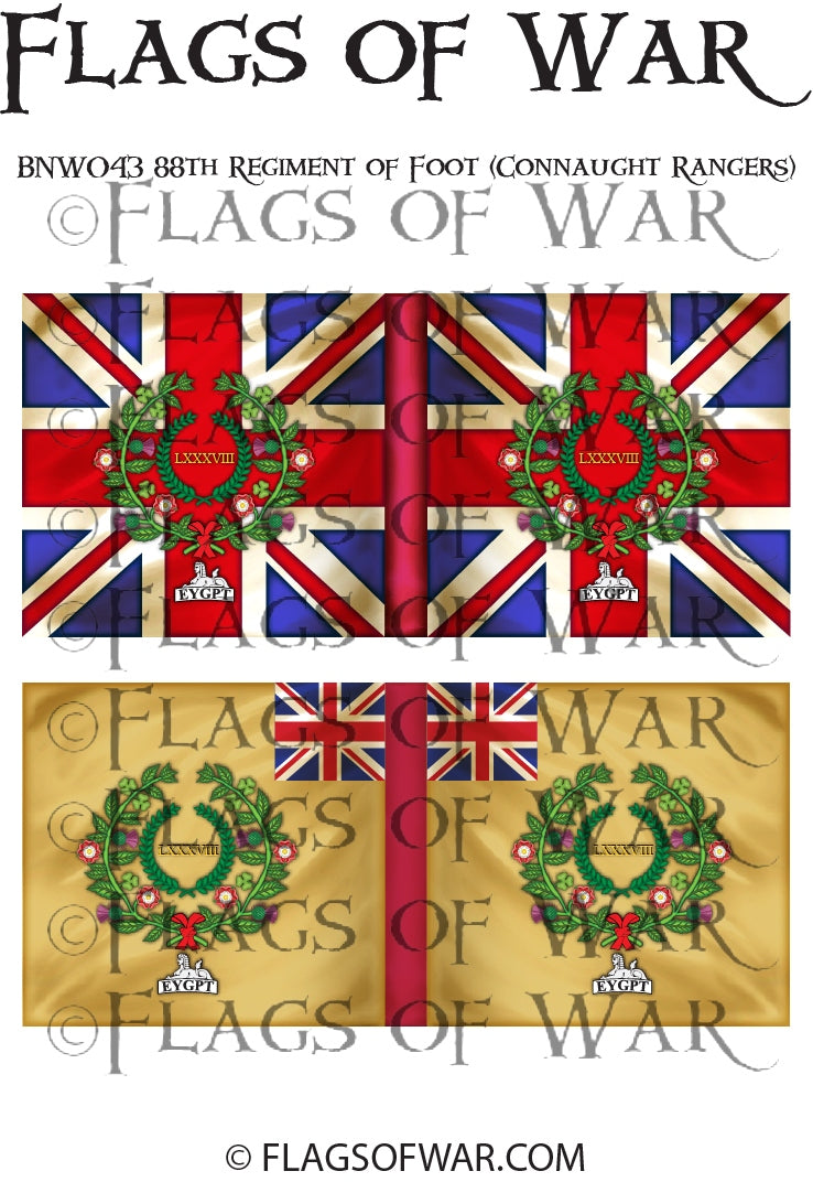 NAPB043 88th Regiment of Foot (Connaught Rangers) – Flags of War