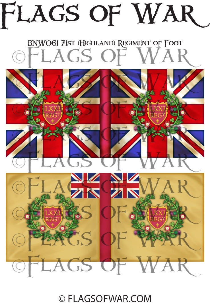 NAPB061 71st (Highland) Regiment of Foot – Flags of War