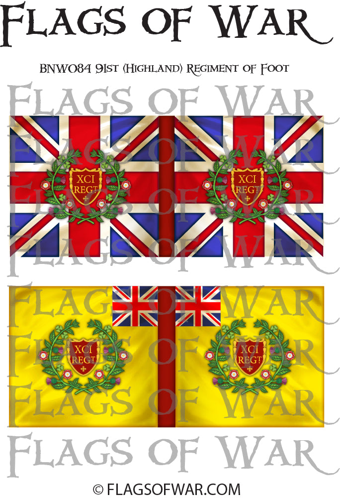 NAPB084 91st (Highland) Regiment of Foot – Flags of War